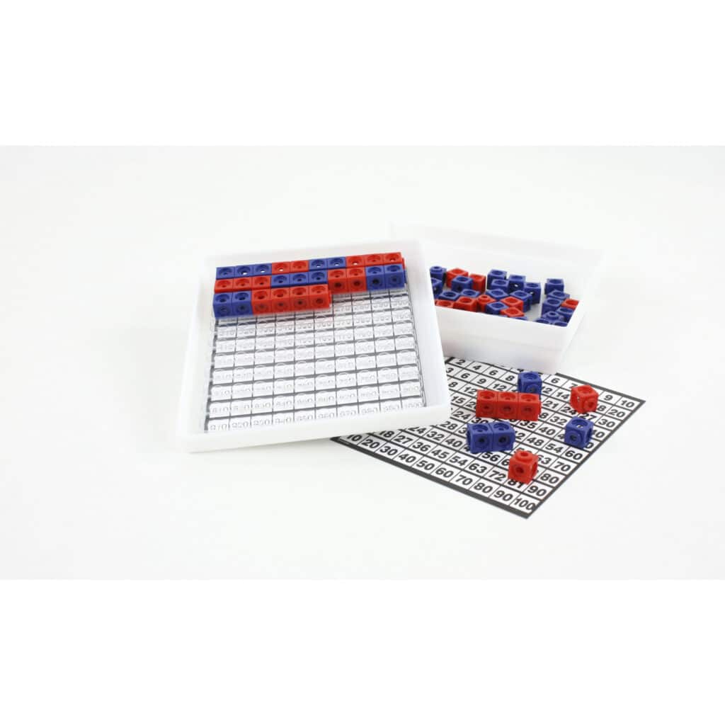 DICK-System Steckwürfel-Multibox, rot/blau, 100 Stück | Kigata